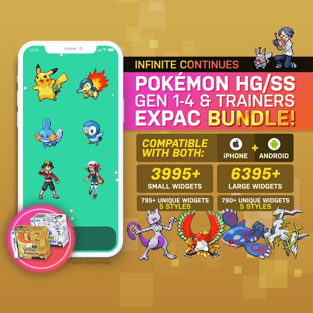 Pokemon Heartgold/soulsilver - Gen 1-4 (+ Trainers) Battle Widgets ...