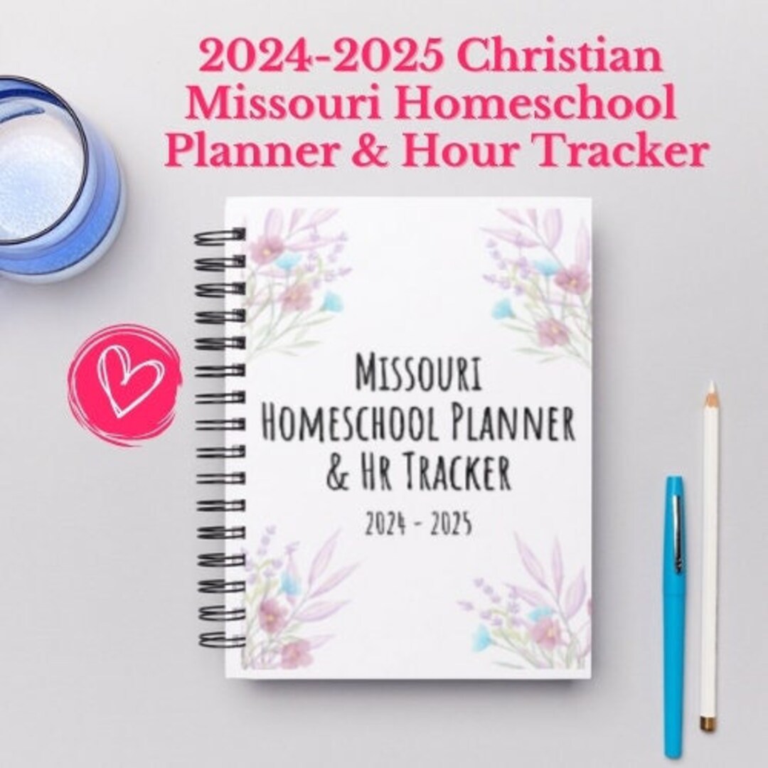 Homeschool CHRISTIAN Missouri Law Planner & Hour Tracker, PDF Instant ...