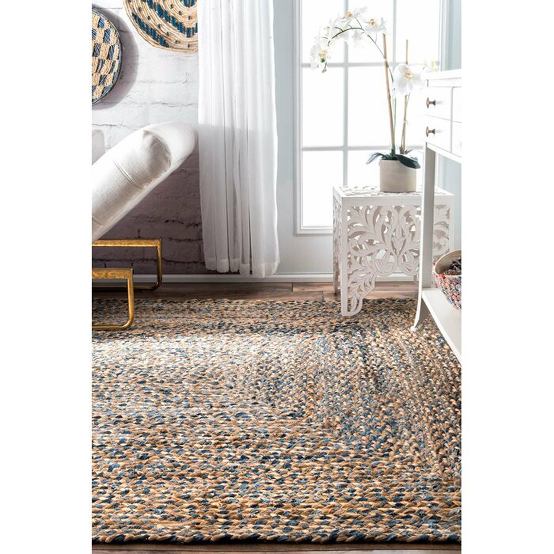 Area Rug 4x6 Feet Size Kilim Rug Office Rug Jute Rug Floor Etsy