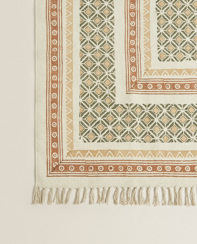 Area Rug 4x6 Feet Size Cotton Rug Office Rug Floor Rug - Etsy