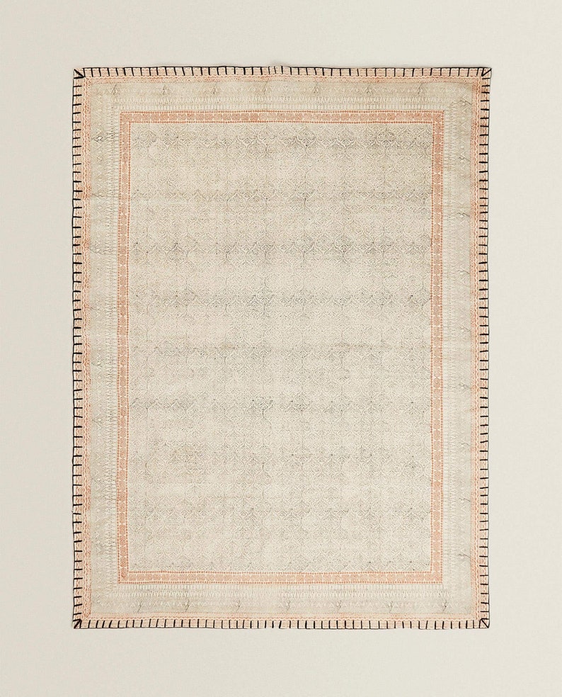 Square Cotton Rug 4x4 Feet / 5x5 Feet /6x6 Feet / 7x7 Feet / - Etsy
