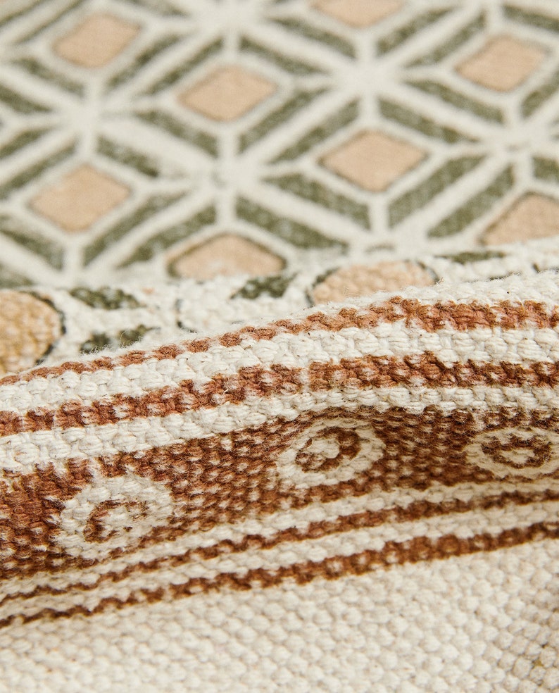 Area Rug 4x6 Feet Size Cotton Rug Office Rug Floor Rug - Etsy