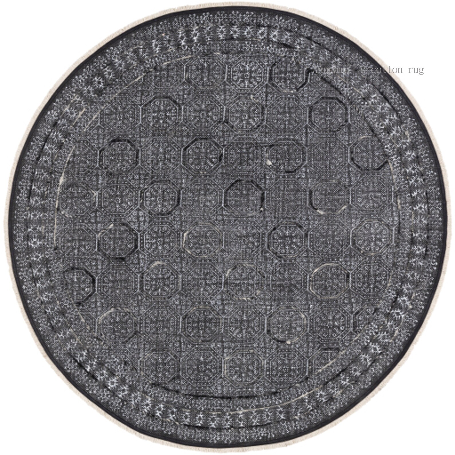 Round rug Area rug 5x5 feet size cotton rug office rug | Etsy