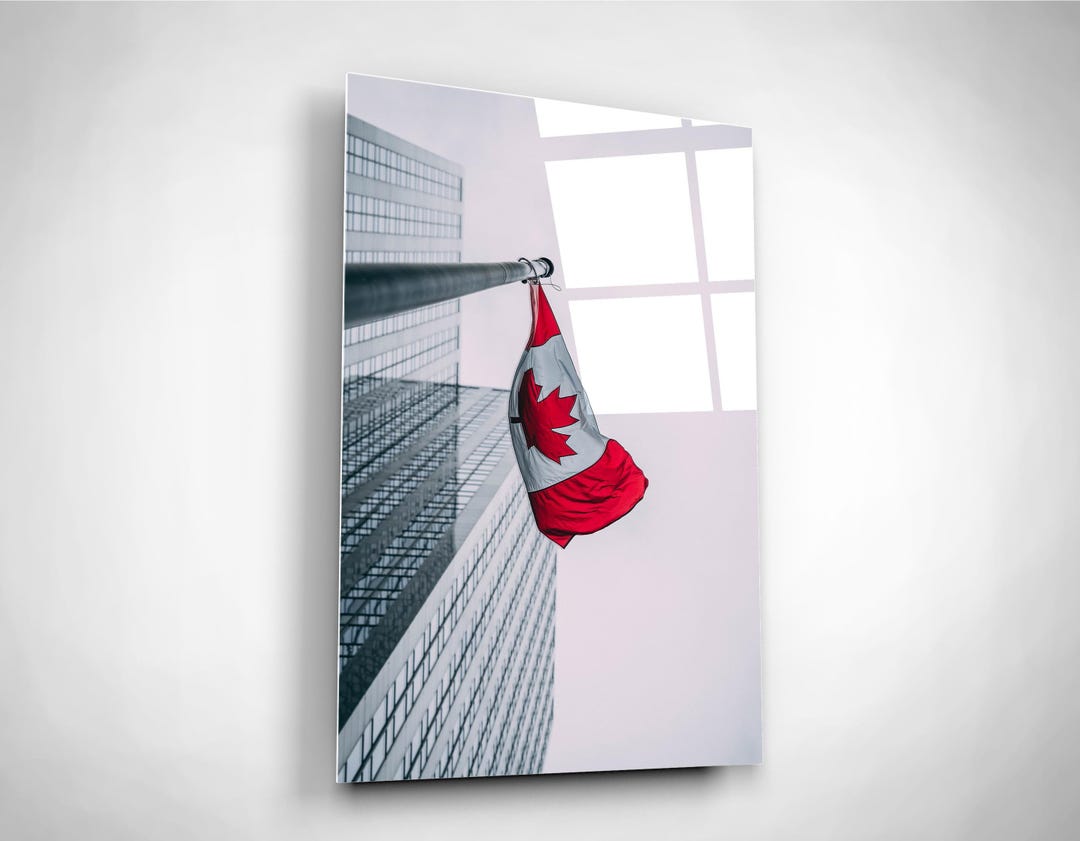 Canadian Flag Wall Art, Canada Country Flag, Traveler Home Interior ...
