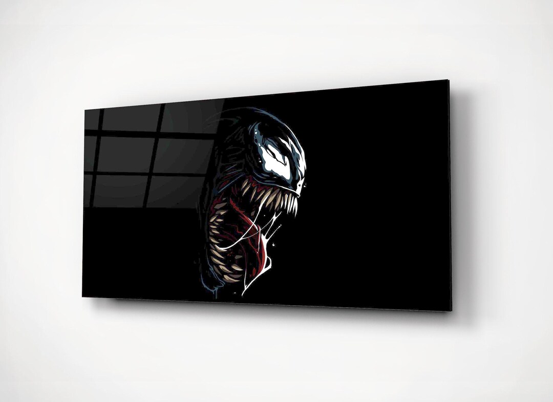 Venom Glass Painting, Panorama Wall Art, Panoramic Print, Marvel ...