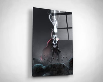 Thor Glass Wall Art - Etsy