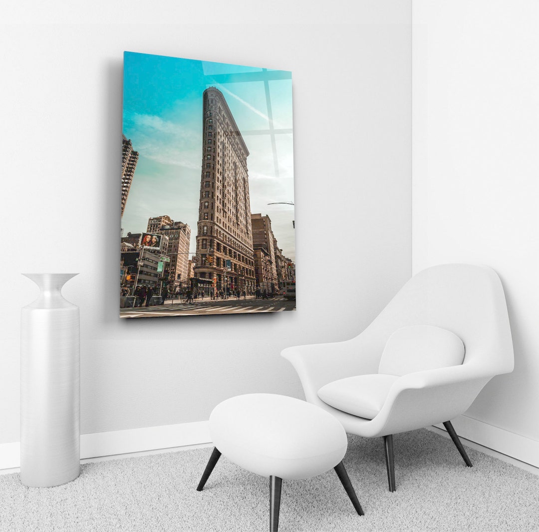 Flatiron Building Wall Art, Abstract New York City Architecture Print ...