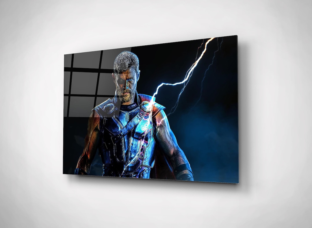Thor Wall Art, Ragnarok Movie Poster Print, Glass Avengers Decor ...