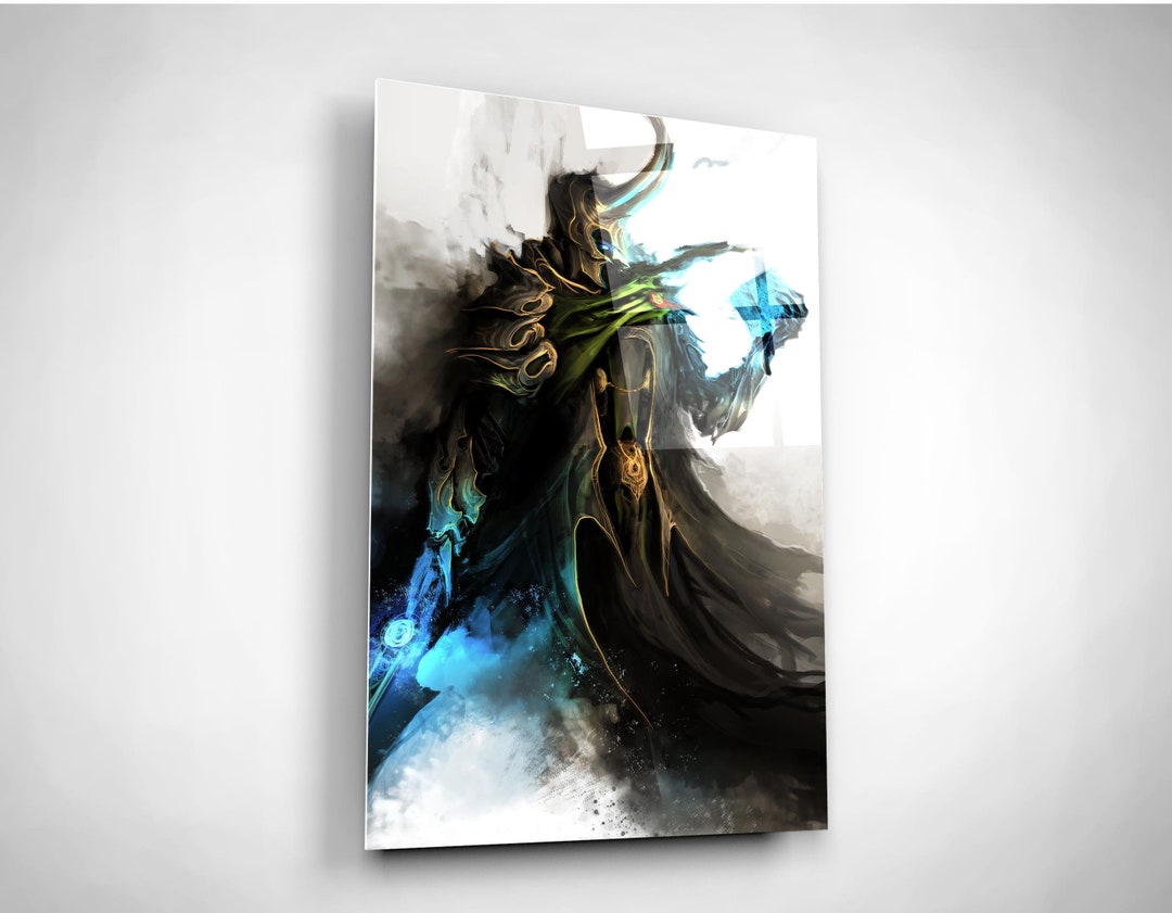 Loki Glass Wall Art Marvels Comics Decor Kids Room Decor - Etsy