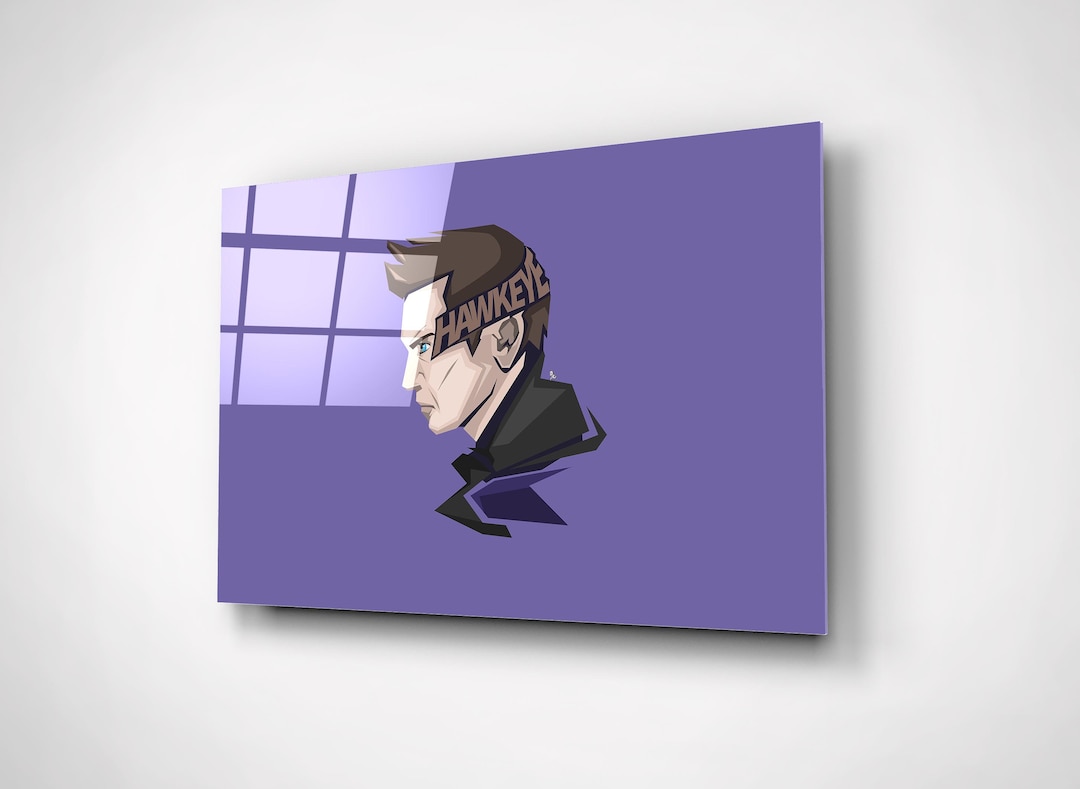 Hawkeye Painting, Avengers Endgame Wall Art, Comics Superhero Print on ...