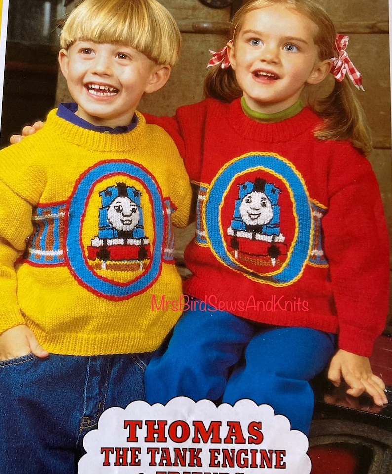 Thomas the Tank Engine Sweater Pattern. Double Knit Sizes - Etsy