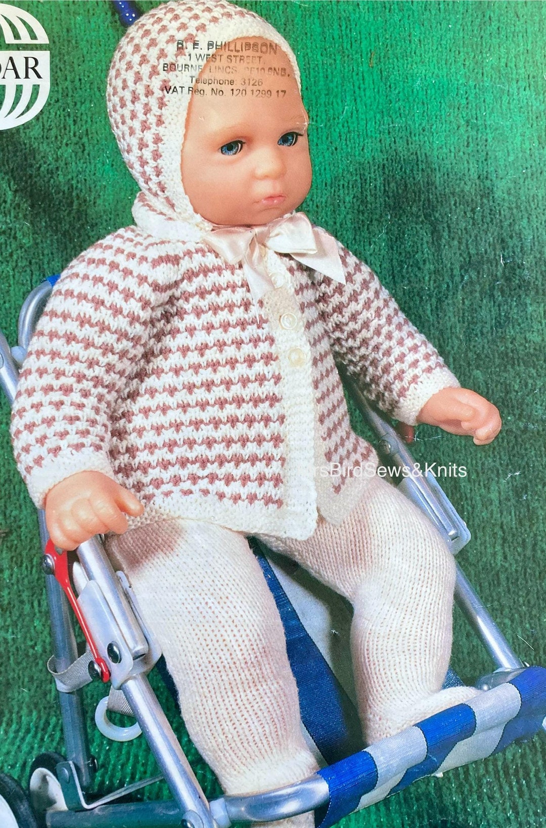 Doll Pram Suit Knitting Pattern – 12 Inch Doll Clothes (PDF) - Etsy