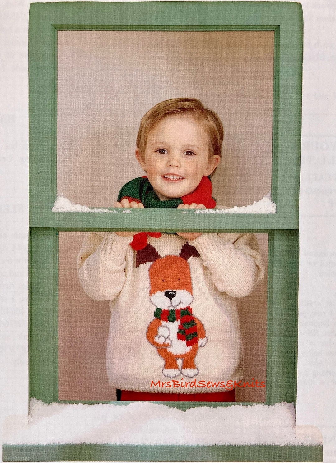 Kipper Dog Sweater Jumper & Scarf to Knit. Sizes to Fit 3-10 Years ...