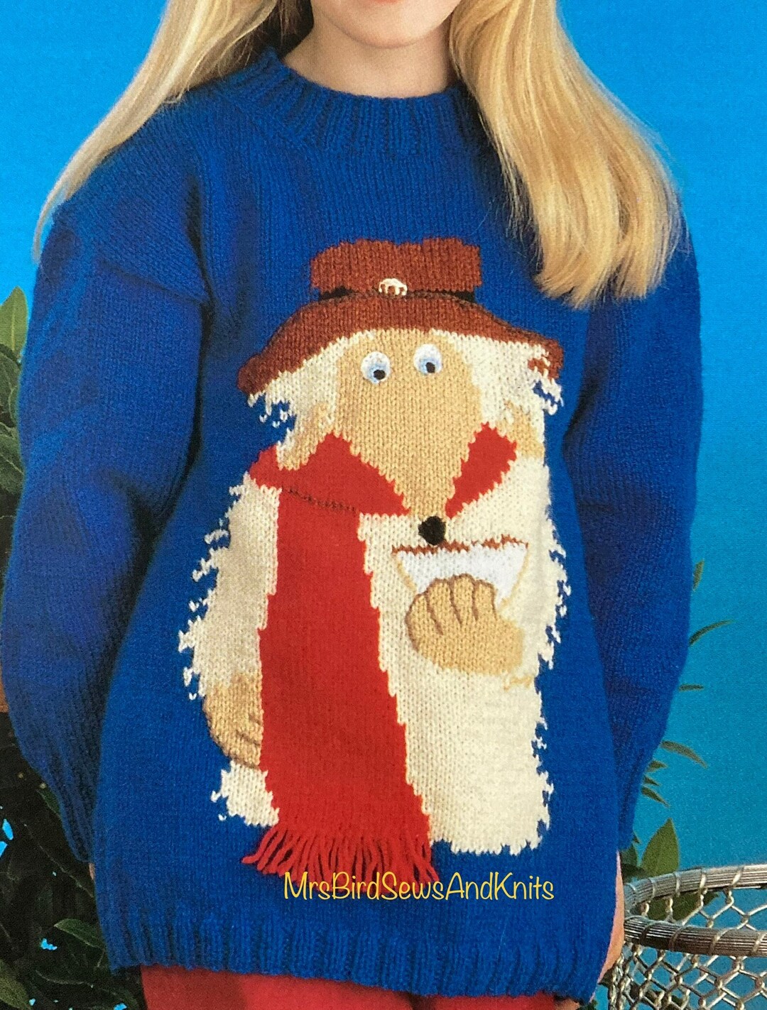 Wombles Sweater Knitting Pattern: Vintage 1970s Child's Orinoco Design ...