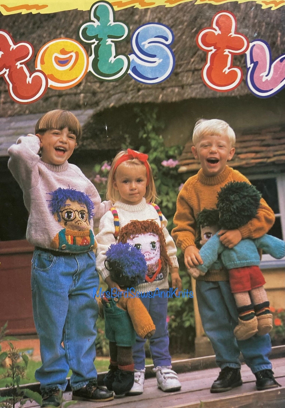 Tots TV Knitting Book for Child Sweaters, Dolls and Backpack. Double ...