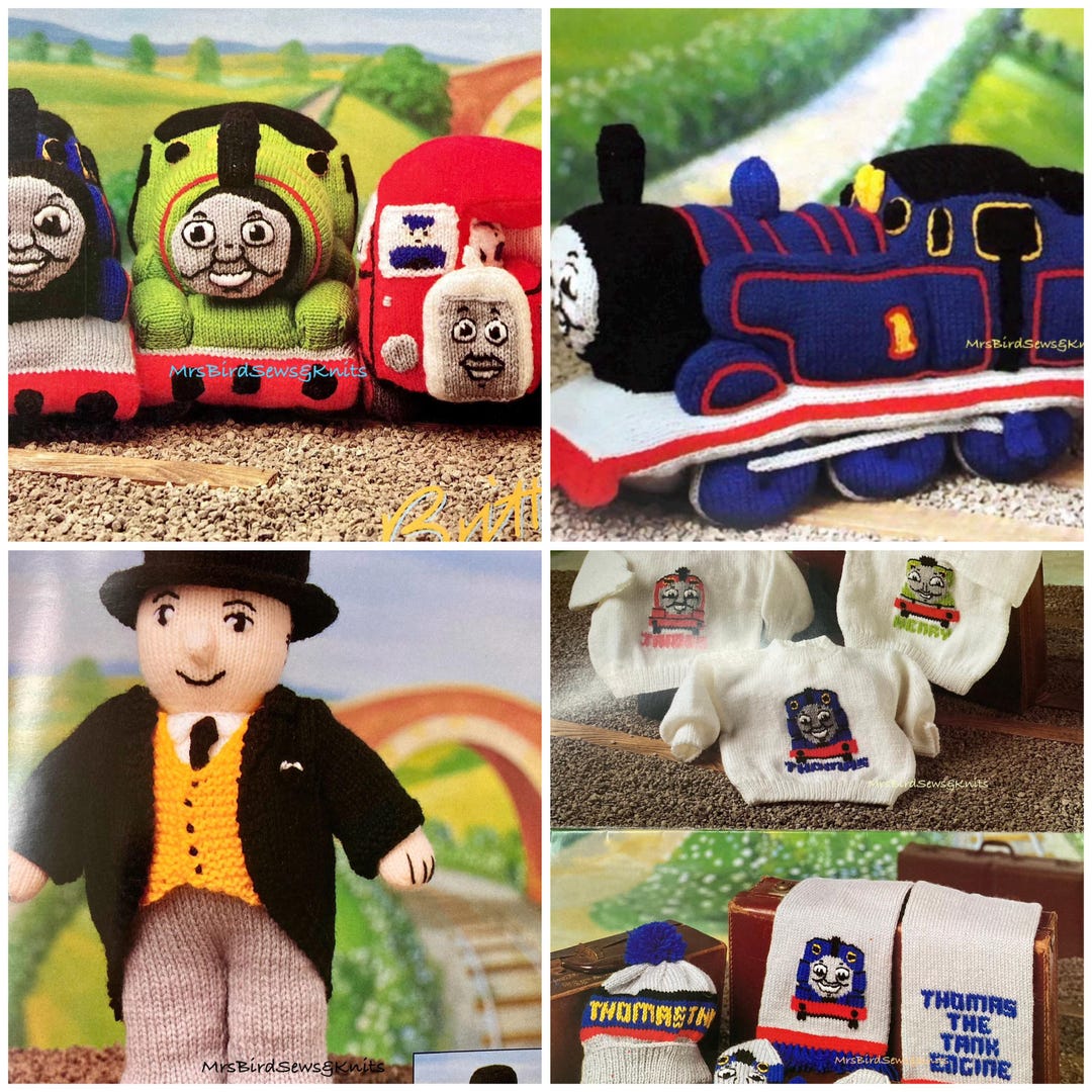 Thomas Tank Engine Knitting Pattern: Toys, Sweaters, Hat & Mittens ...