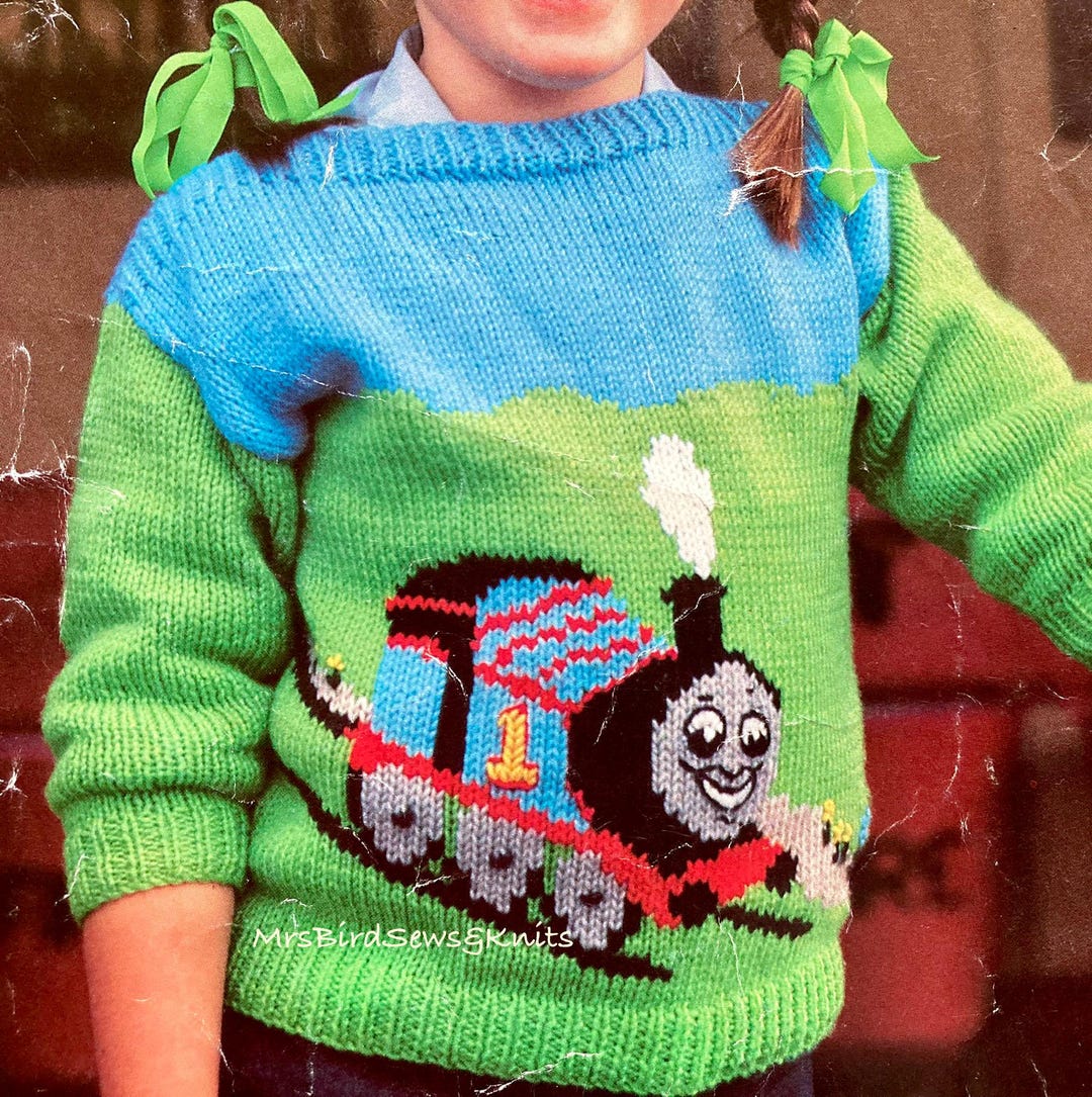 Thomas the Tank Engine Knitting Pattern: Child's Jumper (sizes 20-28 ...