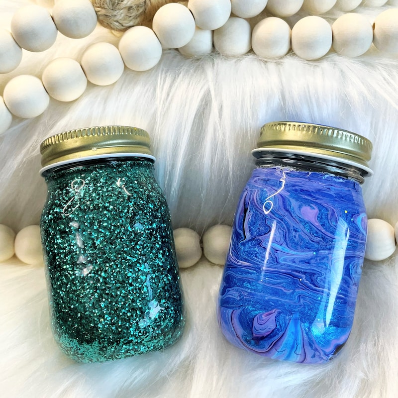Glitter Mason Jars - Etsy