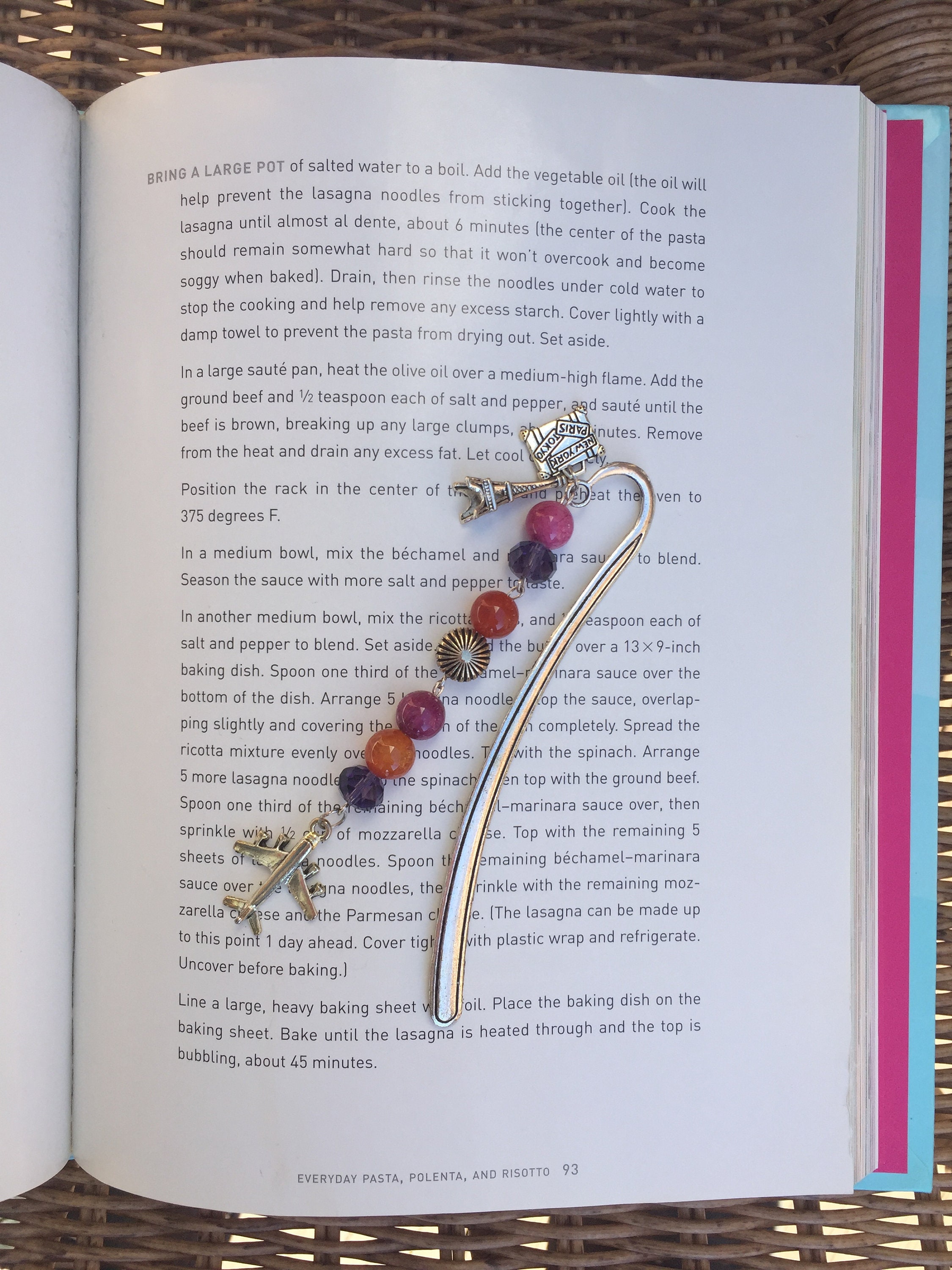 Travel Bookmark Beaded Handmade Adventure Airplane Eiffel | Etsy