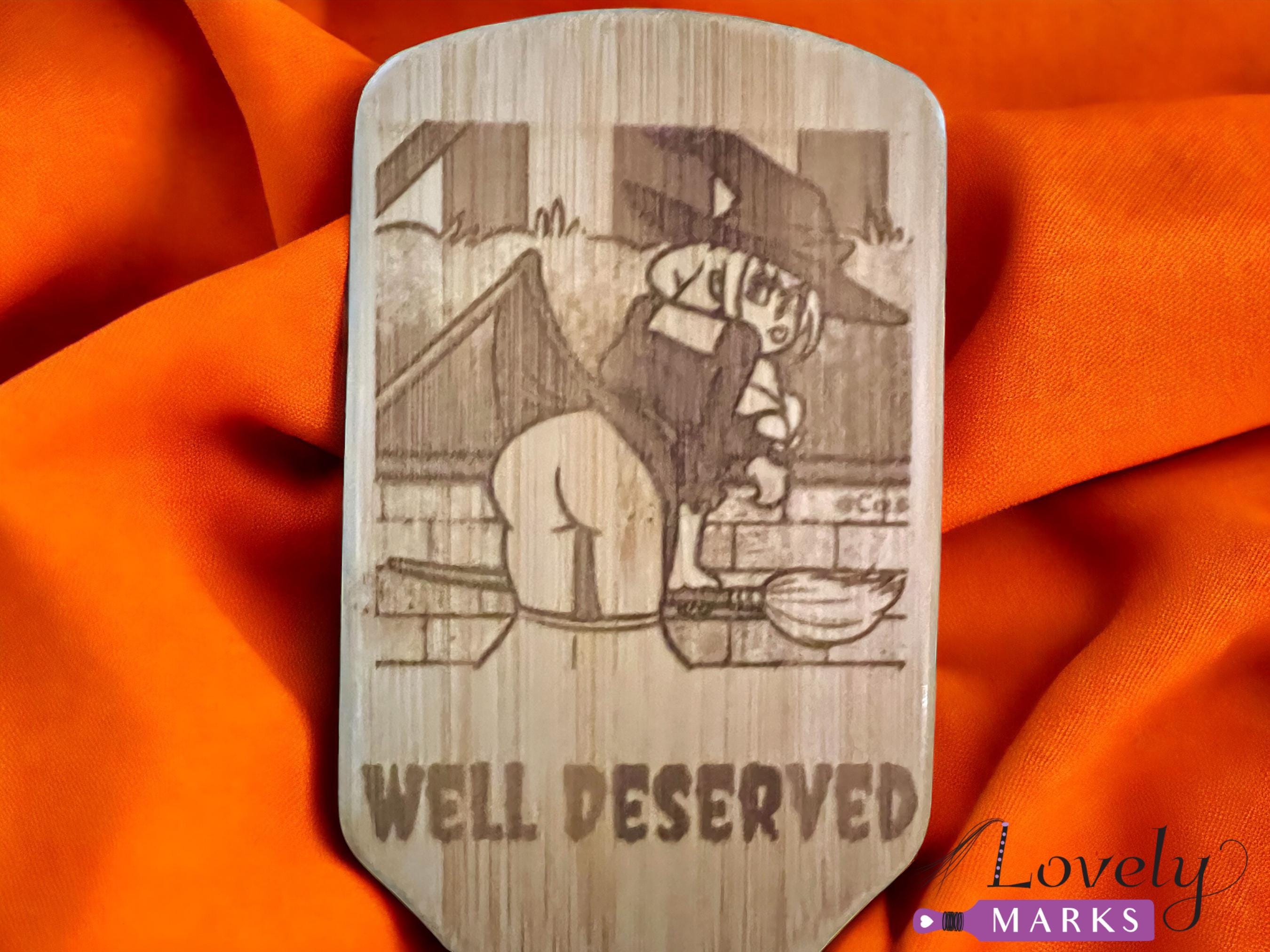Personalized Bamboo Hairbrush Paddle - Adult ABDL BDSM Spanking Paddle ...