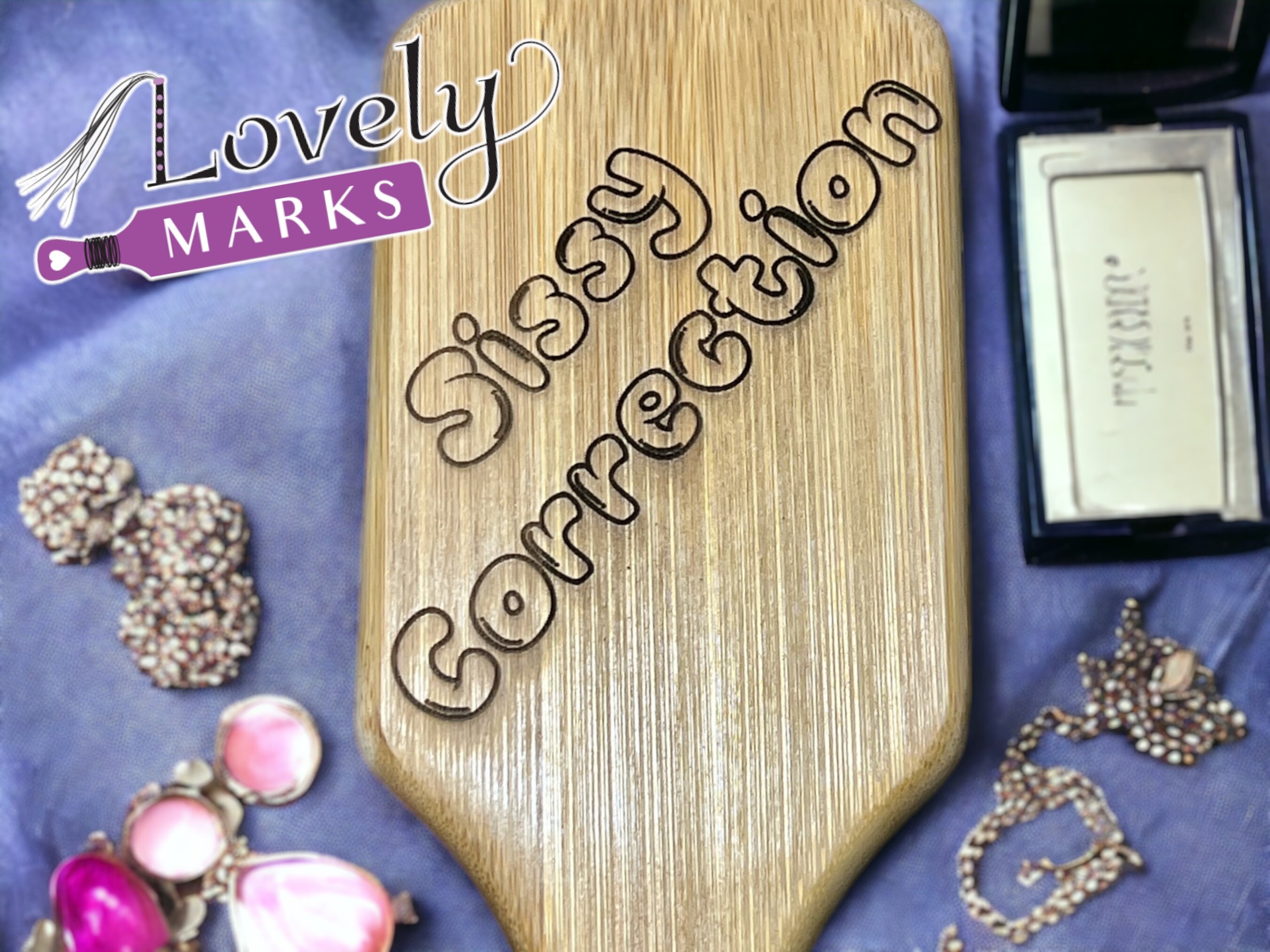 Personalized Bamboo Hairbrush Paddle - Adult ABDL BDSM Spanking Paddle ...