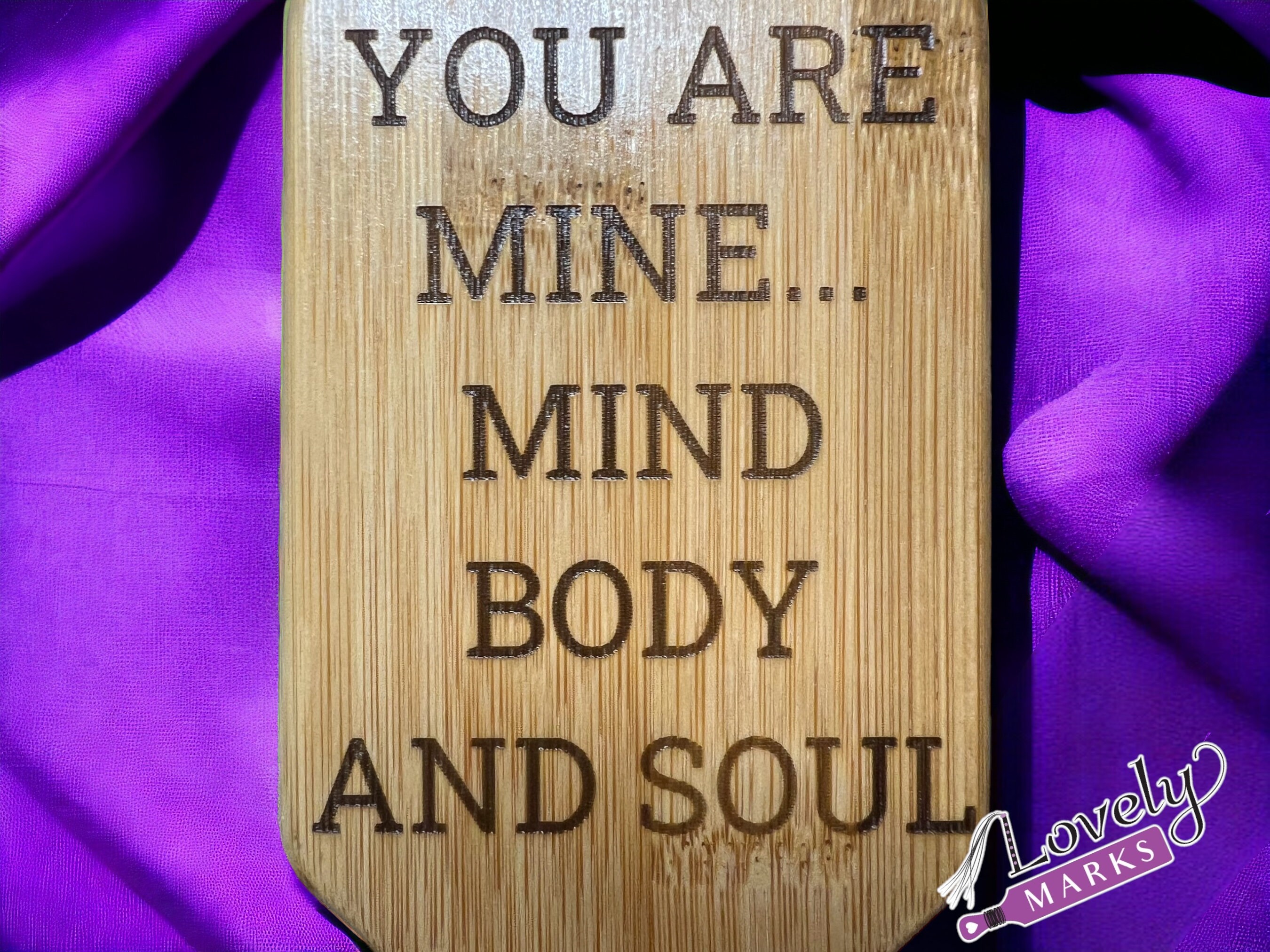 Personalized Bamboo Hairbrush Paddle - Adult ABDL BDSM Spanking Paddle ...