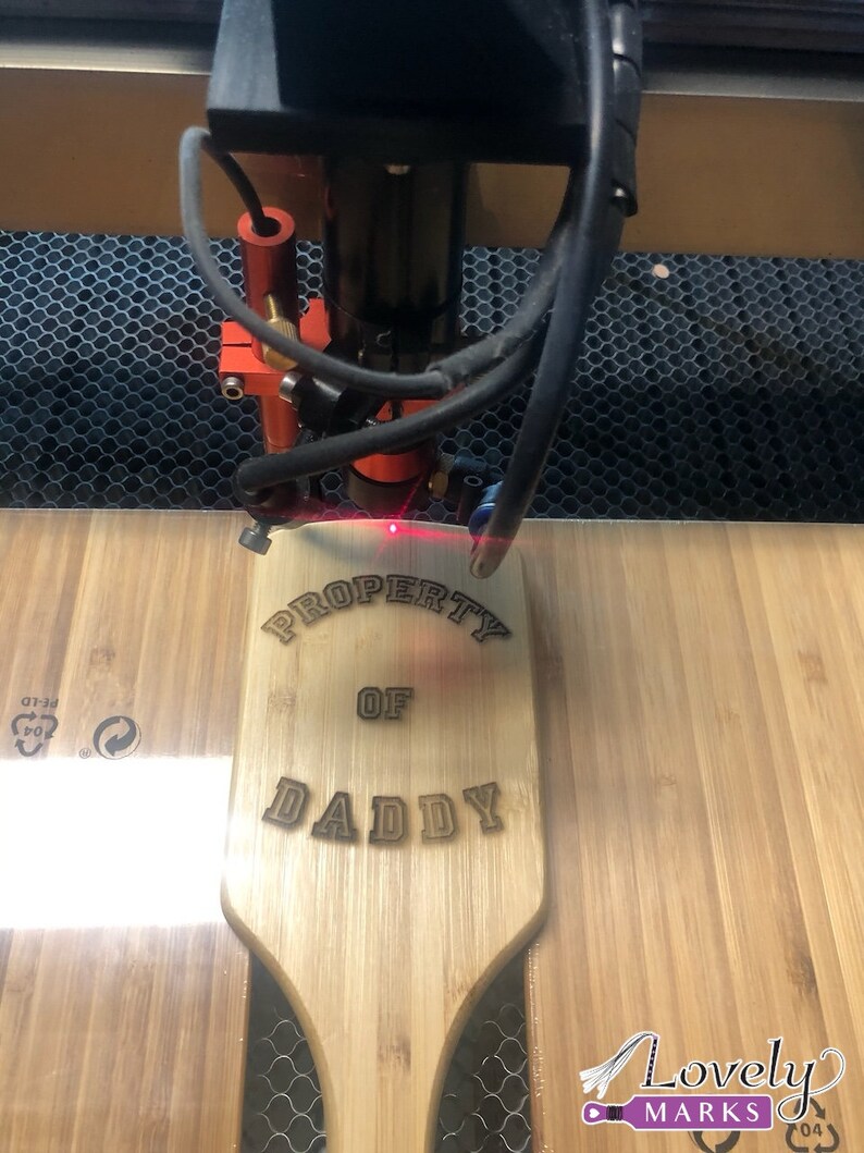 Personalized Bamboo Hairbrush Paddle - Adult ABDL BDSM Spanking Paddle ...