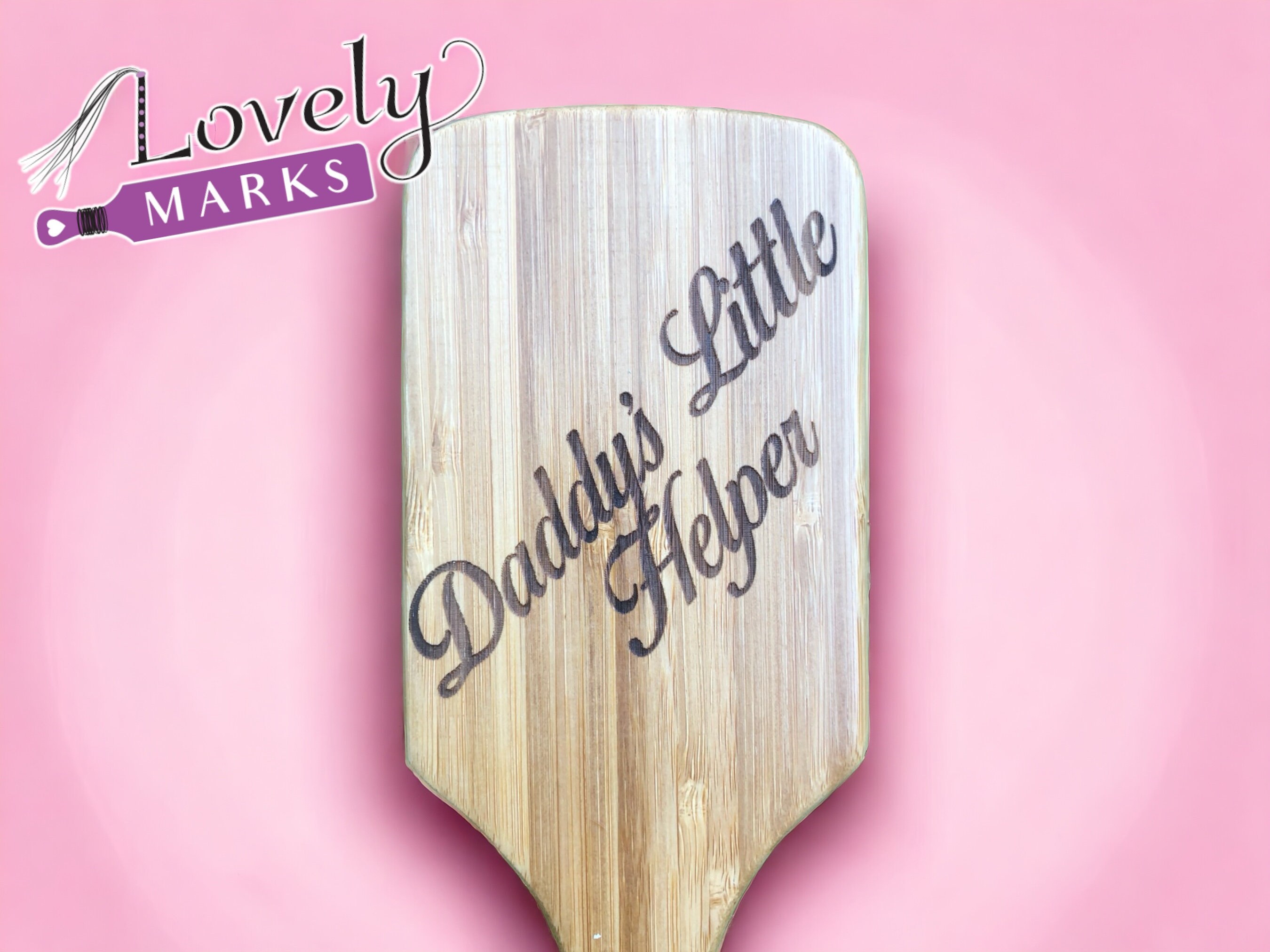 Personalized Bamboo Hairbrush Paddle - Adult ABDL BDSM Spanking Paddle ...