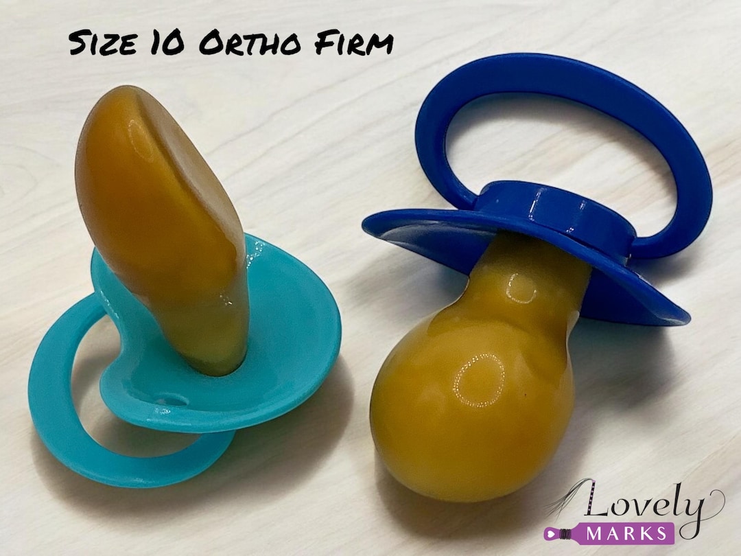 Engraved XXL Size 10 Latex ABDL Pacifier - Adult Orthodontic Binki ...