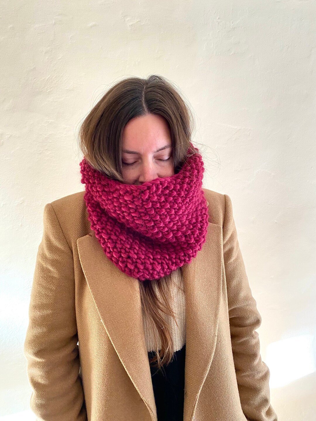sale outlet store Merino wool cowl snood. Soft warm merino wool neck ...