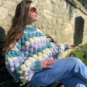 Bubble Jumper Knitting Pattern, Digital Download, Oversized Sweater ...