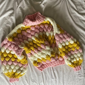 Bubble Jumper Knitting Pattern, Digital Download, Oversized Sweater ...