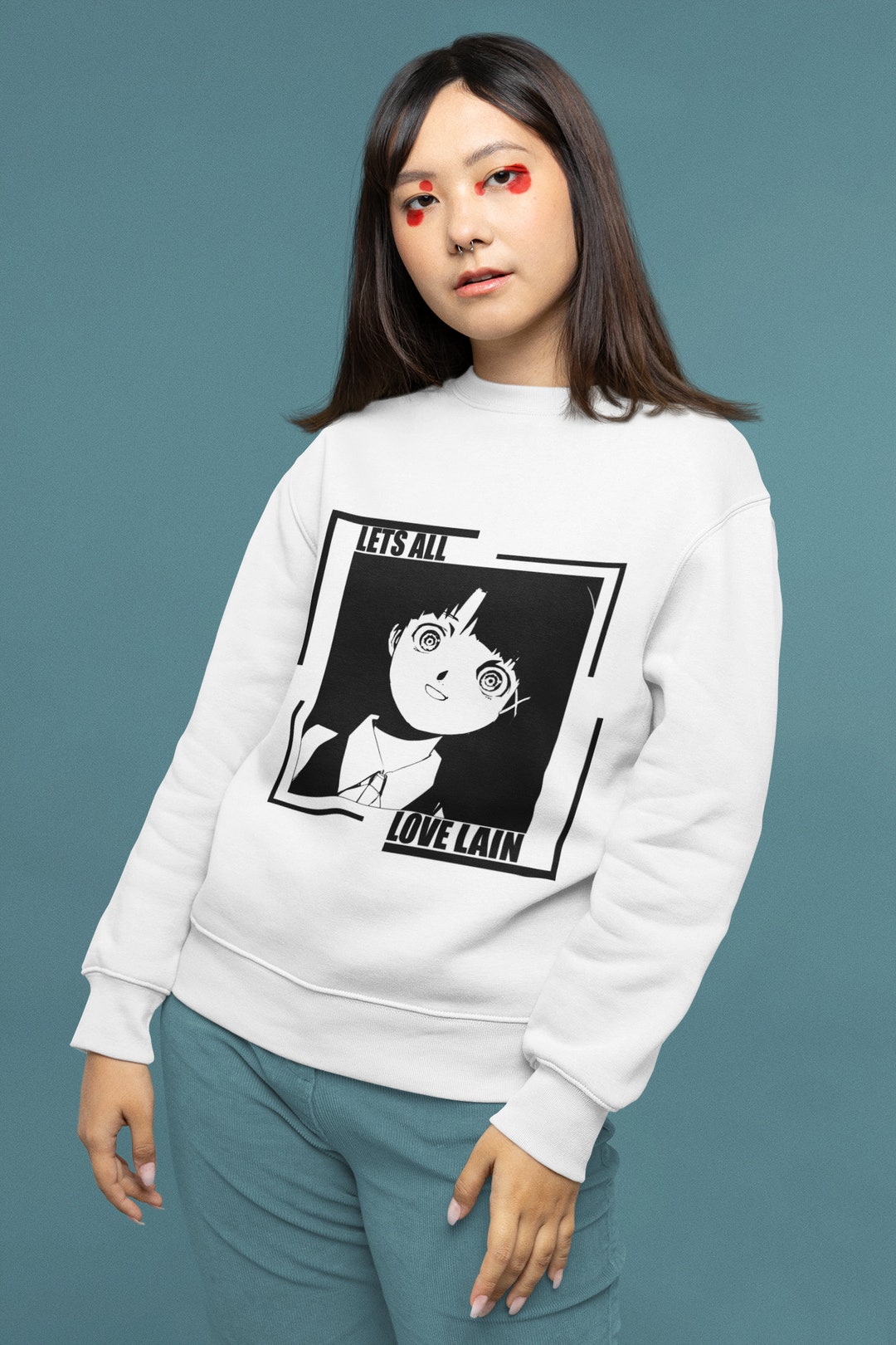 Serial Experiments Lain Sweatshirt, Lain Sweatshirt, Lain Shirt, Manga ...