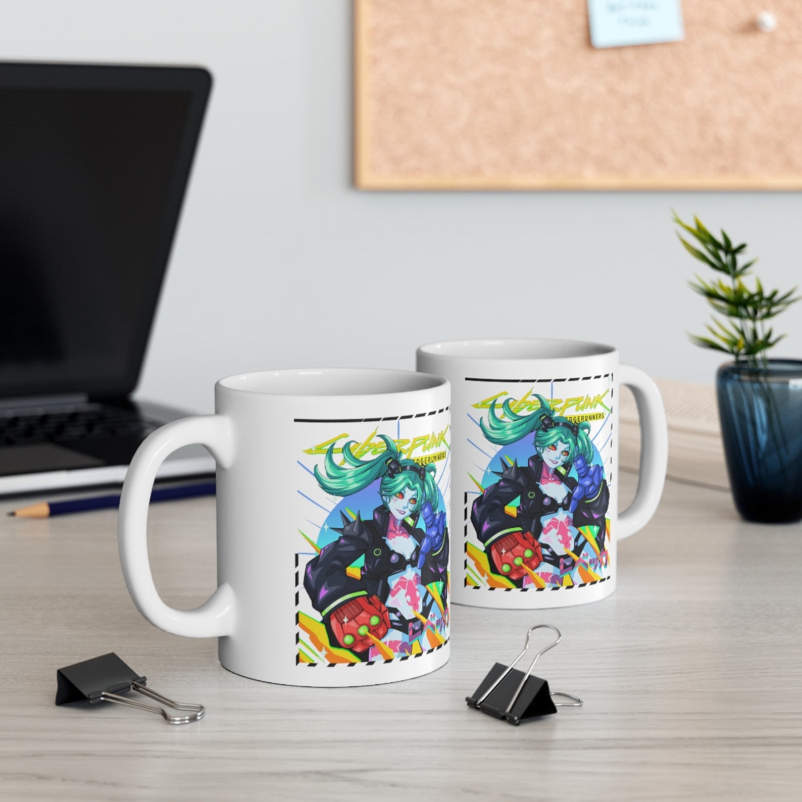 Cyberpunk Edgerunners Mug Edge Runners DAVID & LUCY Neon Mug - Etsy