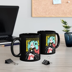 Cyberpunk Edgerunners Mug, Edge Runners DAVID & LUCY Neon Mug ...