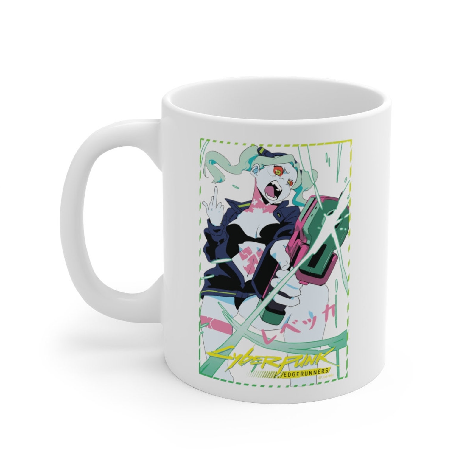 Cyberpunk Edgerunners Mug, Edge Runners DAVID & LUCY Neon Mug ...