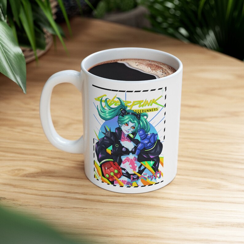 Cyberpunk Edgerunners Mug Edge Runners DAVID & LUCY Neon Mug - Etsy