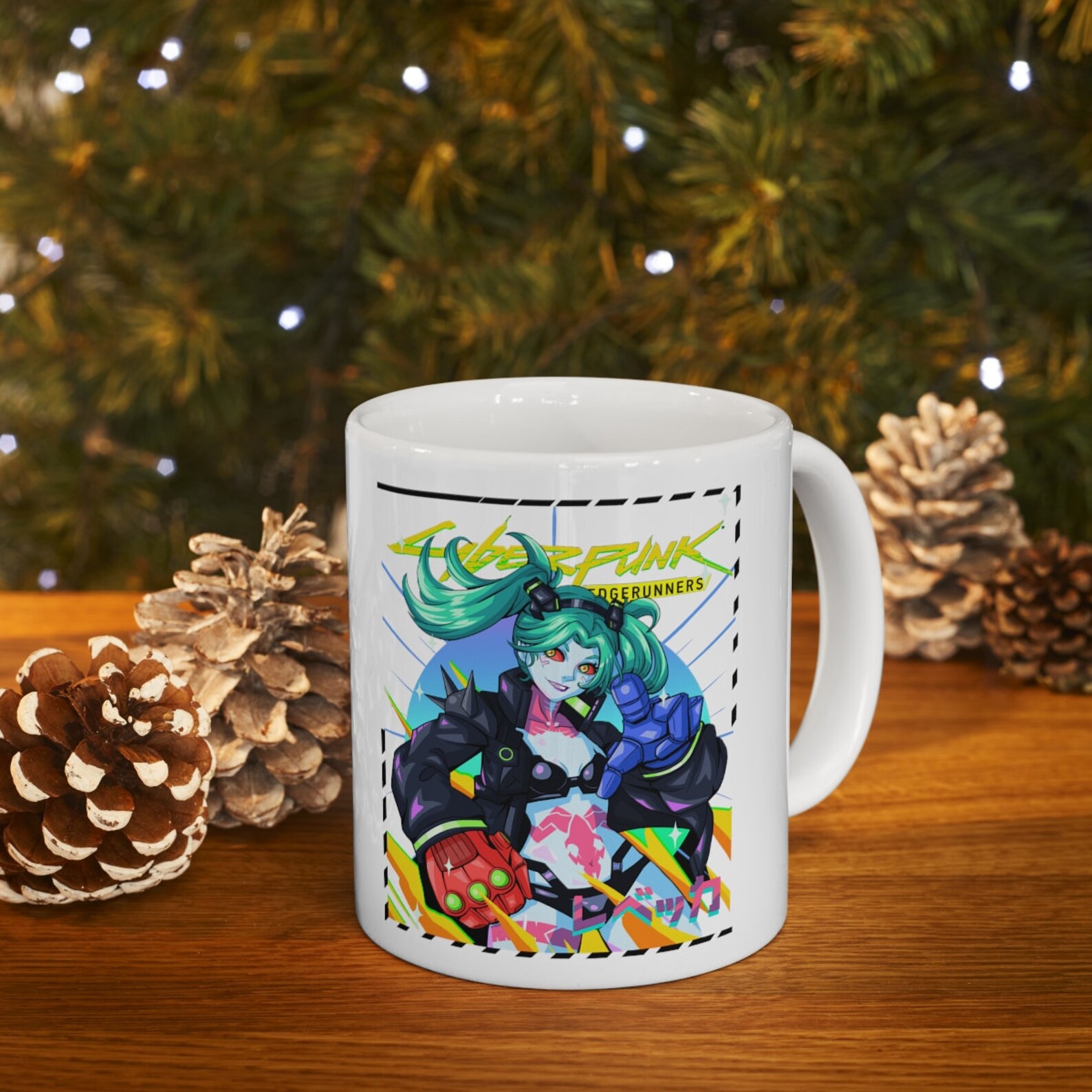Cyberpunk Edgerunners Mug Edge Runners DAVID & LUCY Neon Mug - Etsy