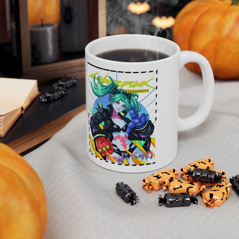 Cyberpunk Edgerunners Mug Edge Runners DAVID & LUCY Neon Mug - Etsy