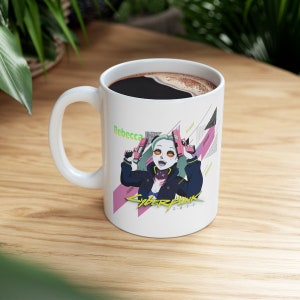 Cyberpunk Edgerunners Mug, Edge Runners DAVID & LUCY Neon Mug ...