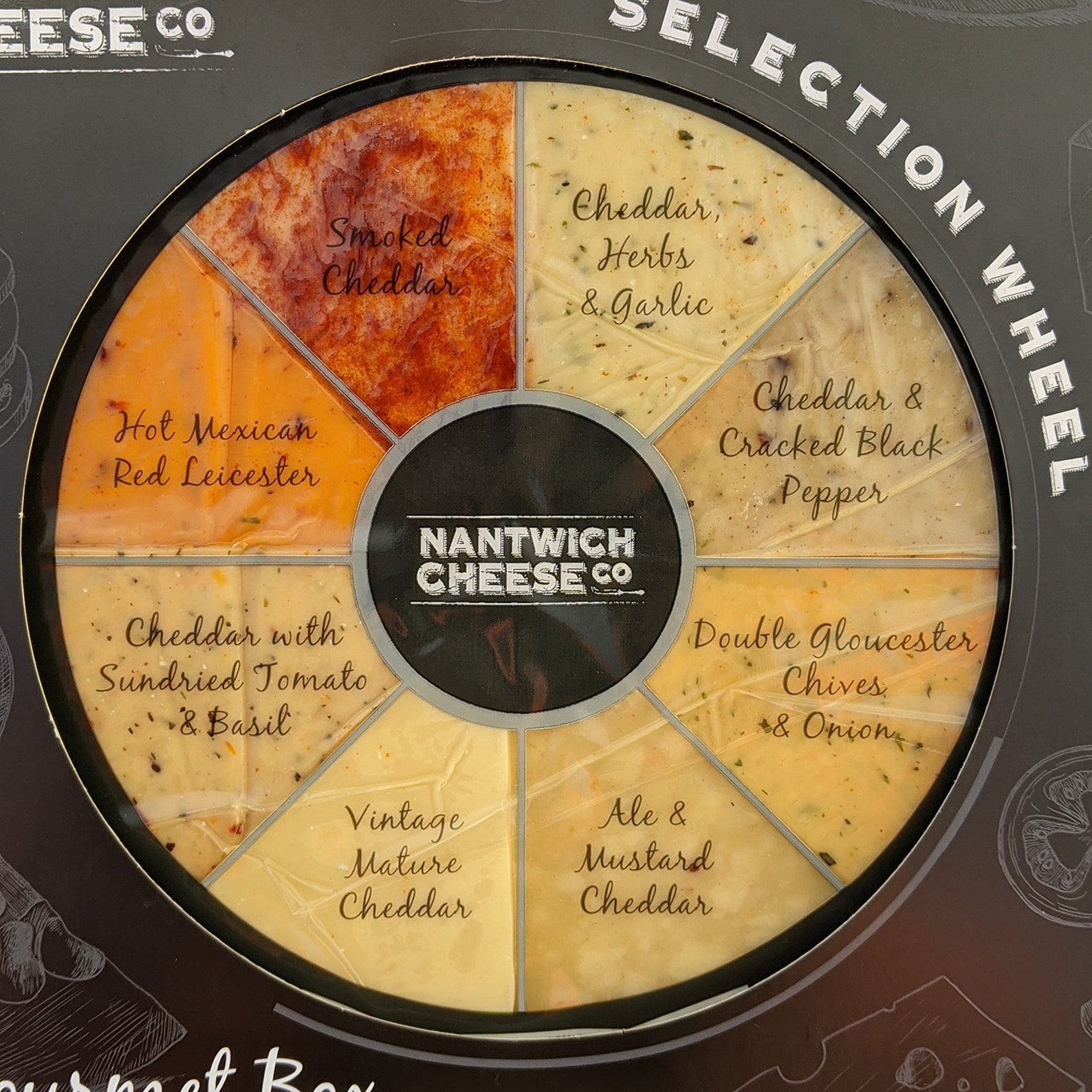 Gourmet Cheese Selection Wheel | Etsy