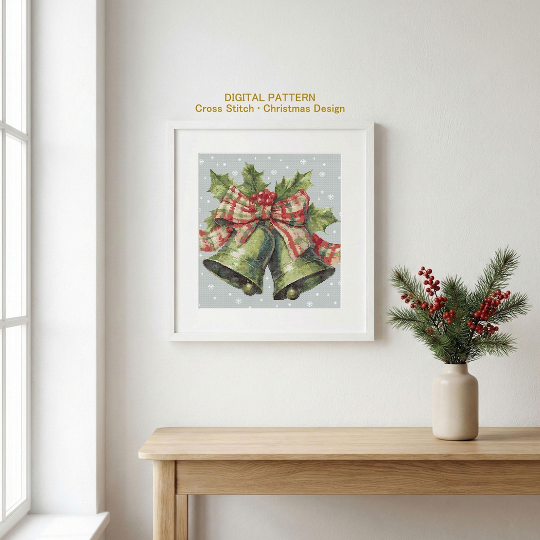 Christmas Bells Cross Stitch Pattern Holiday PDF - Etsy