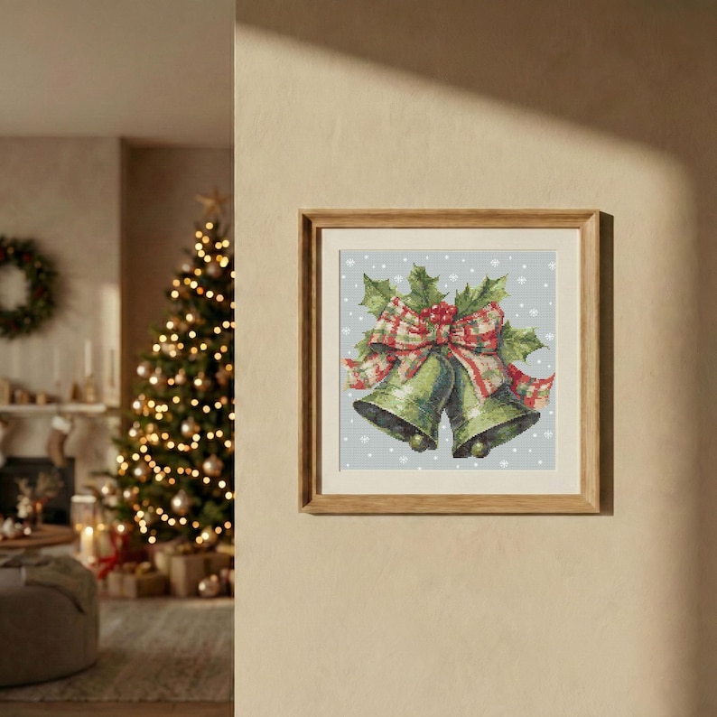 Christmas Bells Cross Stitch Pattern Holiday PDF - Etsy