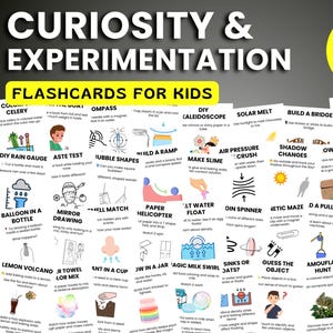 Curiosity and Experimentation Flashcards for Kids, Fun Educational ...