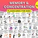 Memory and Concentration Flashcards for Kids, Focus Skills, Reach Goals ...