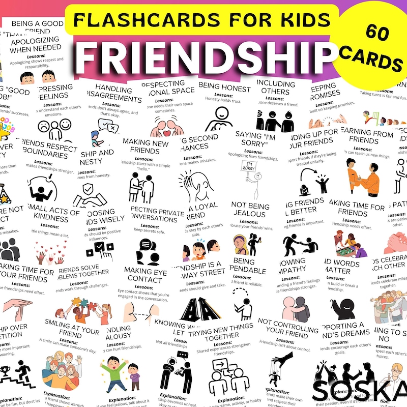 Friendship Words for a Card - Etsy