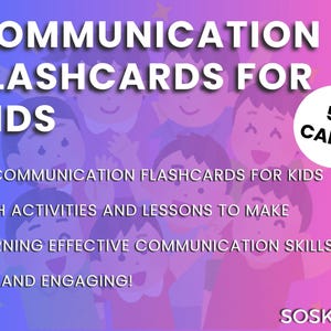 Communication Skills Flashcards for Kids, Interaction Activities ...