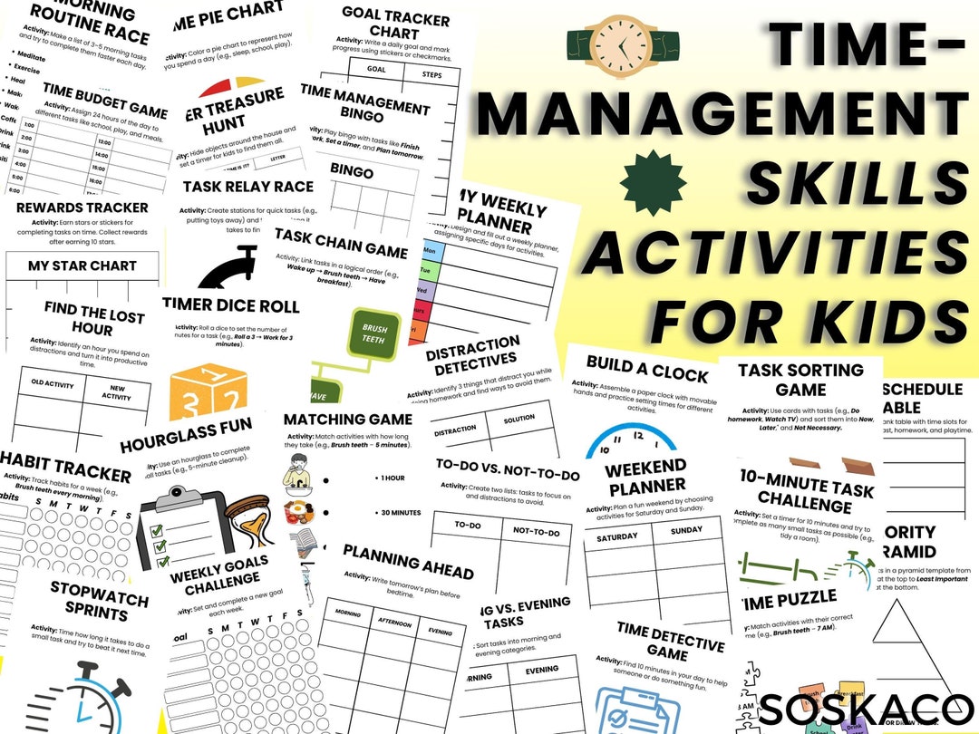 Time Management Flashcards , Teach Task, Kids Schedule, Management ...
