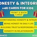 Honesty and Integrity Flashcards for Kids, Truthfulness, Responsibility ...