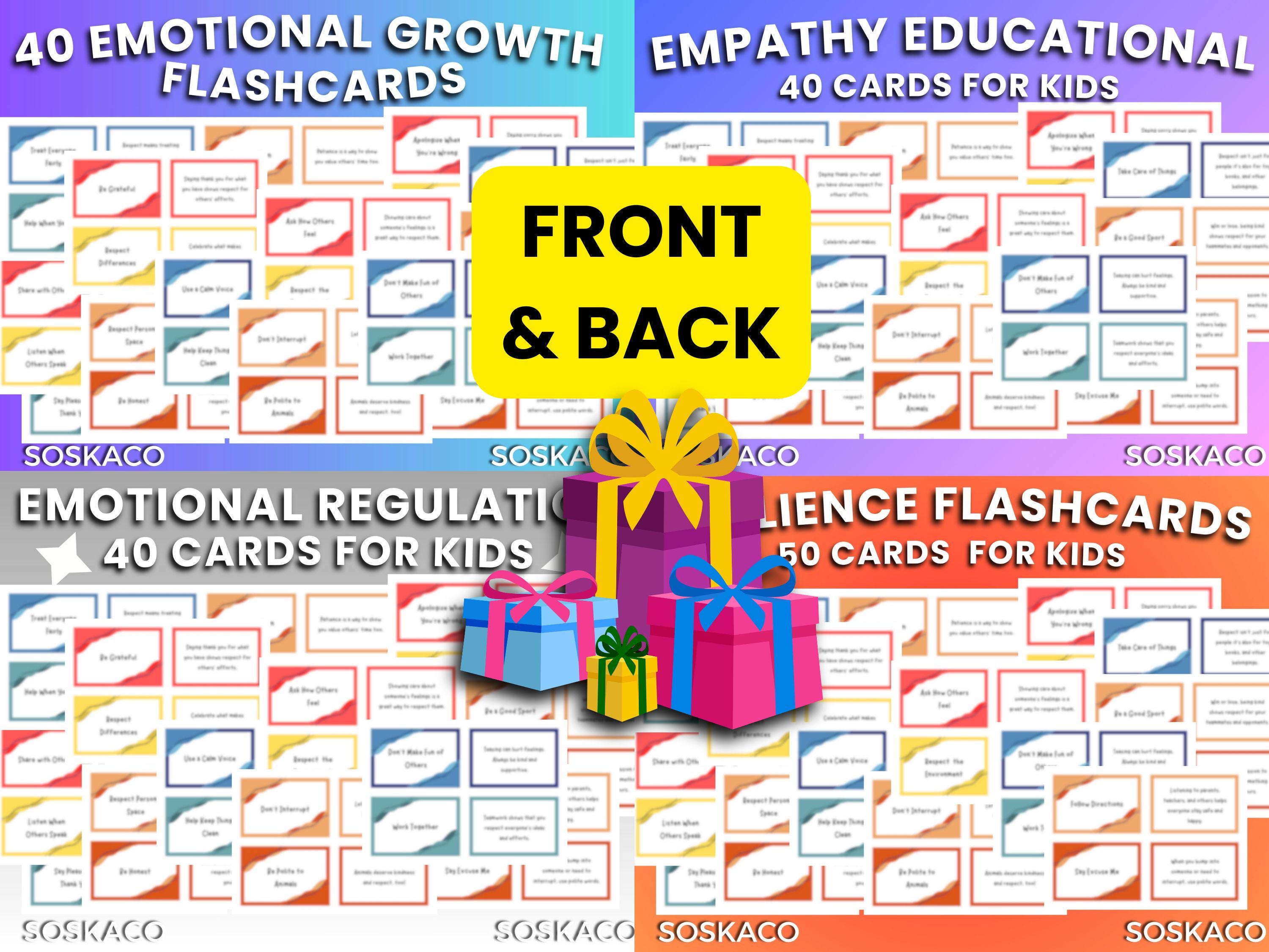 Emotional Development Flashcards for Kids, Printable Social Skills ...